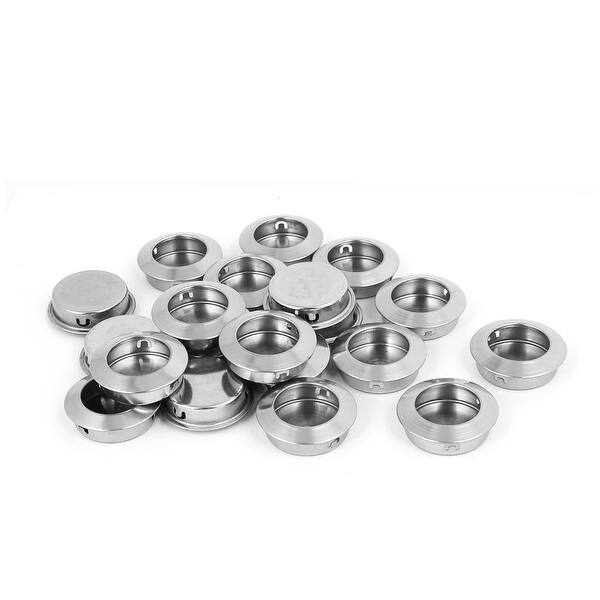 Cabinet Stainless Steel Circular Recessed Flush Pull Handle 35mm Hole ...