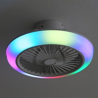 18Inches RGB Ceiling Fan with Lights - Bed Bath & Beyond - 39869832