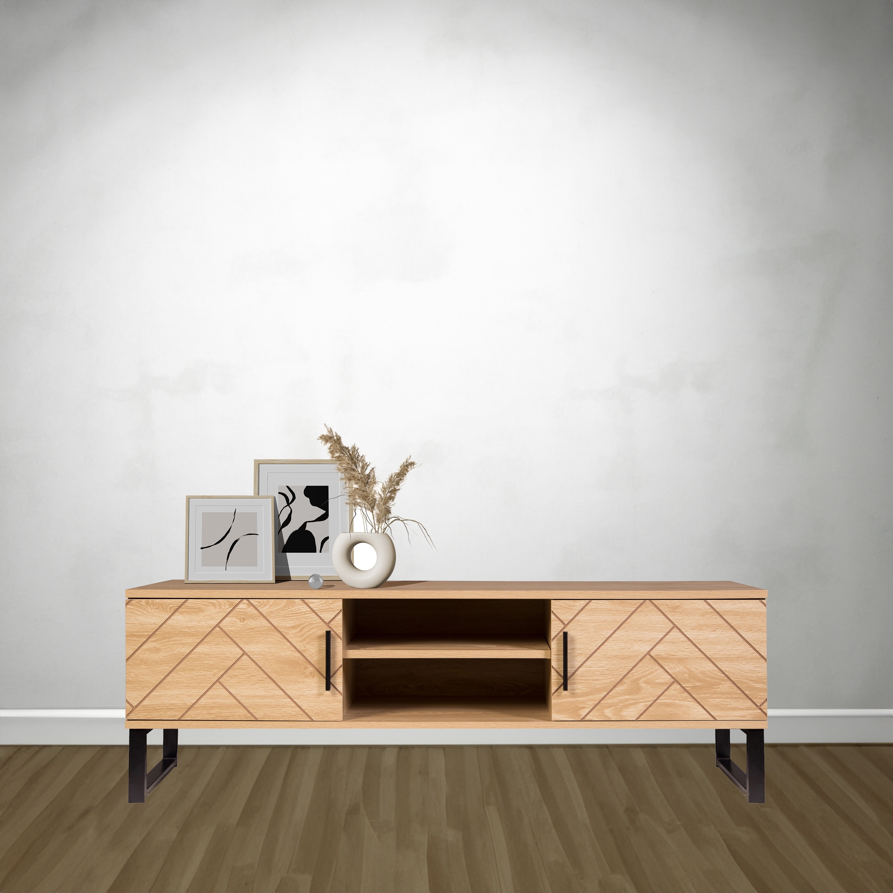 Bali Coastal Modern 2 Drawer Storage TV Stand - Bed Bath & Beyond ...