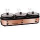 Triple 2.5 Quart Slow Cooker and Buffet Server, with 3 Ceramic Cooking ...