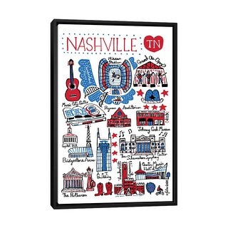 iCanvas "Nashville" by Julia Gash Framed Canvas Print - Bed Bath ...