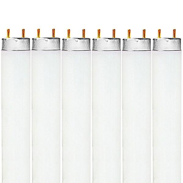 Luxrite 24 Inch T8 Fluorescent Tube Light Bulb 6500K Daylight White 17W ...