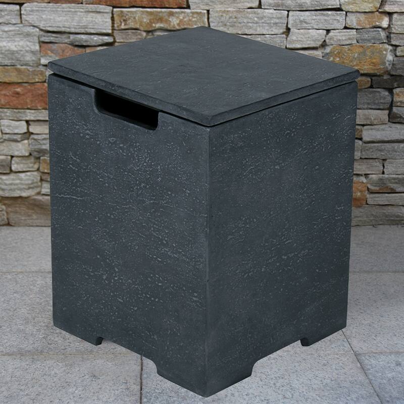 Elementi Plus Square Propane Tank Cover Hideaway Storage Box with ...