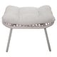 3-Piece Woven Rope Patio,Lounge chair with ottoman and small table ...