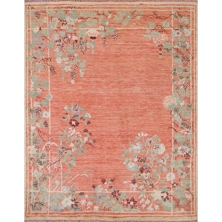 Vegetable Dye Art Deco Chinese Wool Area Rug Hand-knotted Foyer Carpet ...