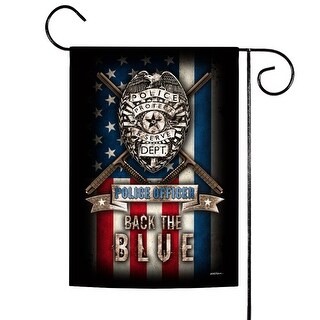Back the Blue Police Department Outdoor Mini Garden Flag 18"x12.5 ...
