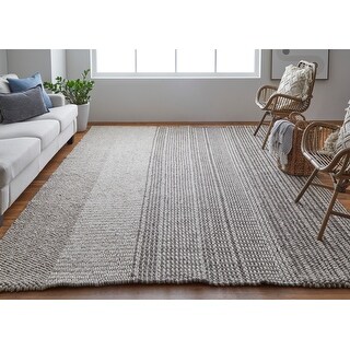 Hamden T8008 Stripes Modern Area Rug - Bed Bath & Beyond - 40667125
