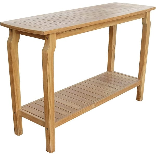 Capri Grade A Teak Outdoor Console Table - On Sale - Bed Bath & Beyond ...