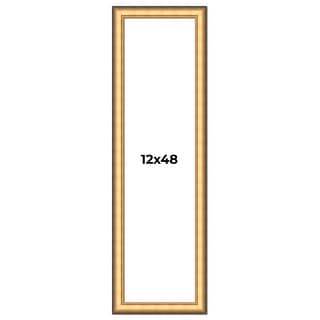 12x48 Frame Gold Plein Aire Solid Wood Picture Frame Width 2 Inches ...