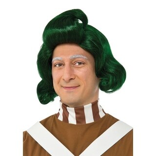 Green Oompa Loompa Women Adult Halloween Wig Costume Accessory - One ...