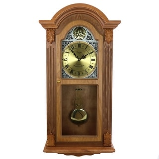 Bedford Clock Collection Classic 26" Deco Wall Clock with Pendulum - On ...