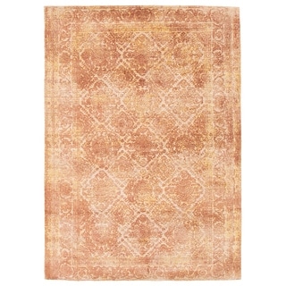 ECARPETGALLERY Hand Loomed Galleria Copper Wool Rug - 5'3 x 7'5 - Bed ...