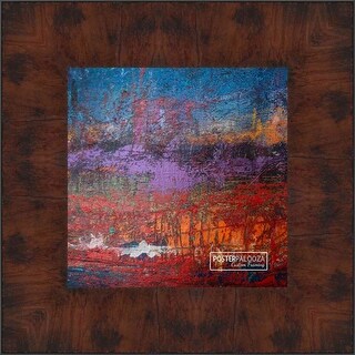 30x30 Contemporary Walnut Complete Wood Square Picture Frame with UV ...