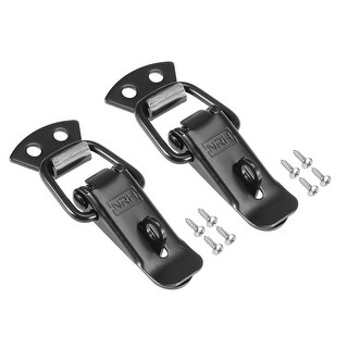 Spring Loaded Toggle Latches Lock Hasp Catch, 68mmL with Padlock Hole ...