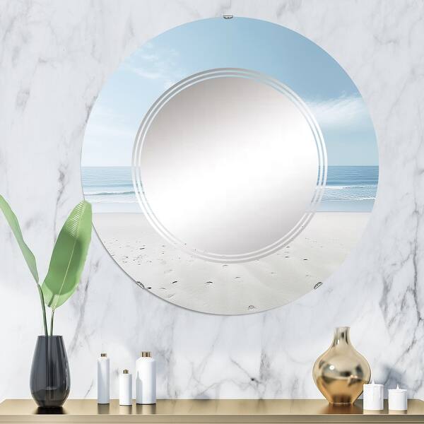 nautical framed mirror