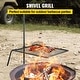 VEVOR Swivel Grill Heavy Duty Steel Campfire Grill Single Layer Open ...