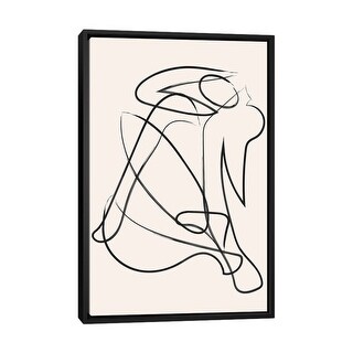 iCanvas "Deconstructed Lines Figure Natural" by Mambo Art Studio Framed ...