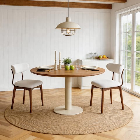 Beige Linen Dining Chairs - Overstock