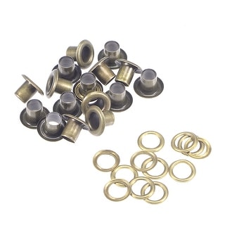 10 x 5 x 7mm Alloy Chrome Plated Eyelets with Washers Rivets Bronze 200 ...