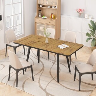 MDF Material Modern Square Functional Dining Table for Dining Room ...
