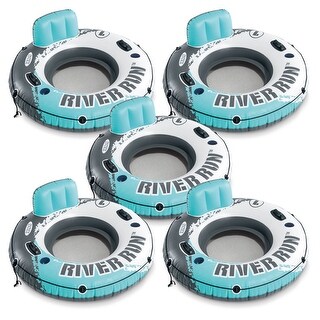 Intex River Run 1 53" Inflatable Floating Tube Lake Pool Ocean Raft (5 ...