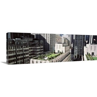 "New York, New York City, Rooftop View of Rockefeller Center" Canvas ...