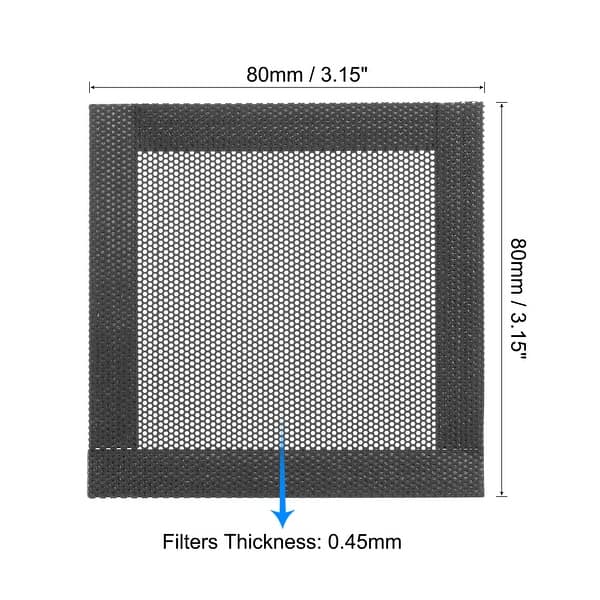 PC Dust Fan Screen w Magnetic Frame for Cooling Case Cover PVC 80mm ...
