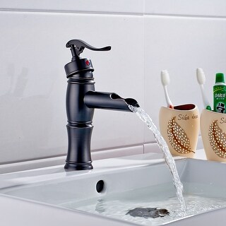 Oil Rubbed Bronze Bathroom Faucet - Single Handle Basin Tap, Solid ...