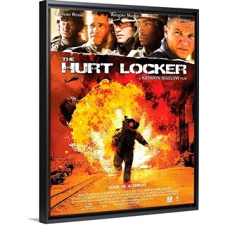"The Hurt Locker - Movie Poster" Black Float Frame Canvas Art - Bed ...