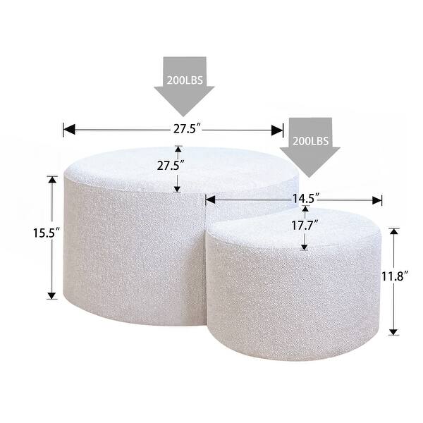 Nesting Coffee Table Set of 2 - Bed Bath & Beyond - 42995638