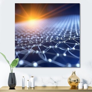 Designart "Abstract Light Infinity Matrix I" Fractals Wall Art Prints ...