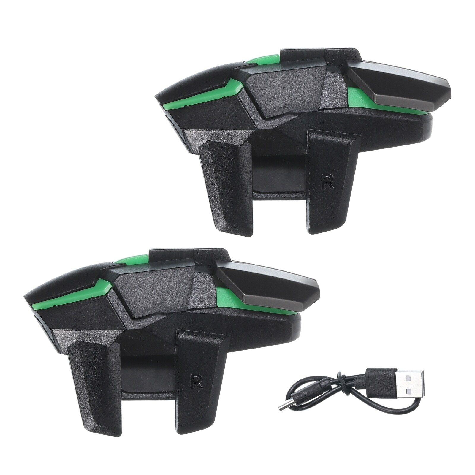 Gaming Trigger Mobile Game Controller Four-Finger Linkage Single Shot ...