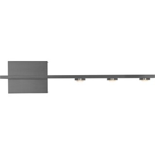 PageOne Lighting Aurora 2.00 pound Brushed Aluminum LED Wall Sconce ...