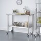 TRINITY Stainless Steel Table with Wheels - - 6308406