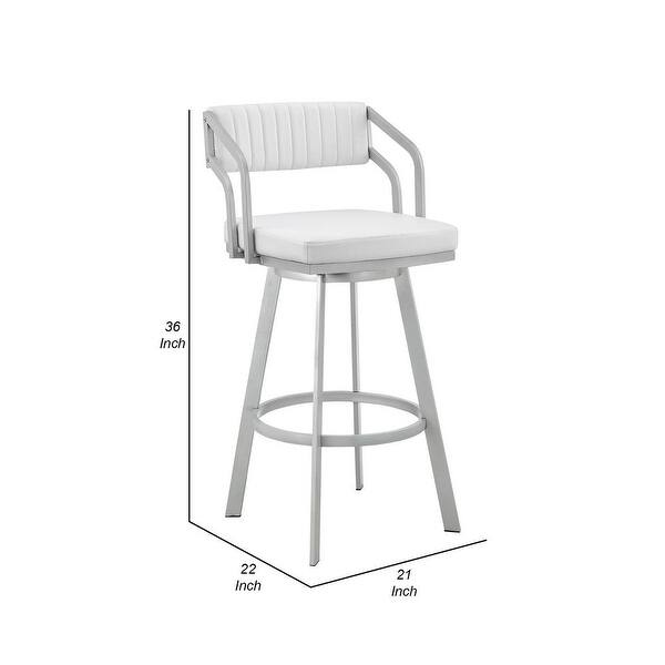 26 Inch Swivel Counter Stool - 36 H x 21 W x 22 L Inches - Bed Bath ...