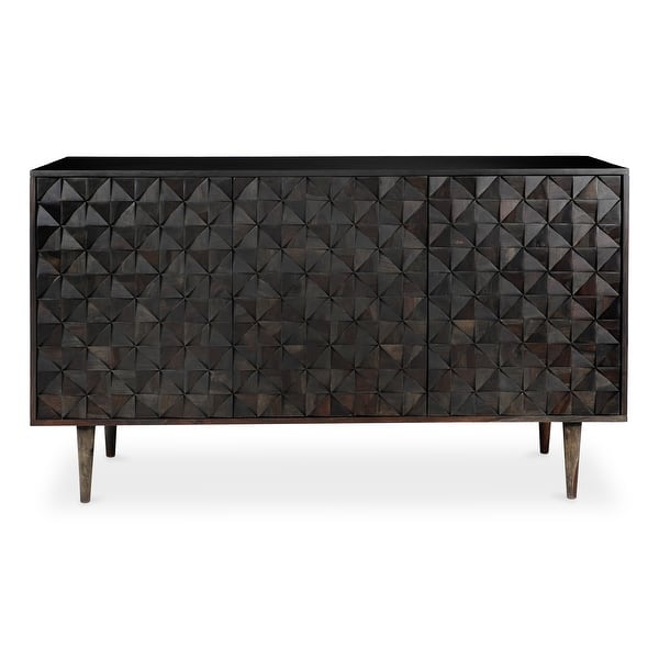 Macari Rustic Solid Wood Textured Door Sideboard - Bed Bath & Beyond ...