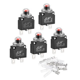 Circuit Overload Protector 5A/10A/15A/20A/30A Push Button with Cap ...