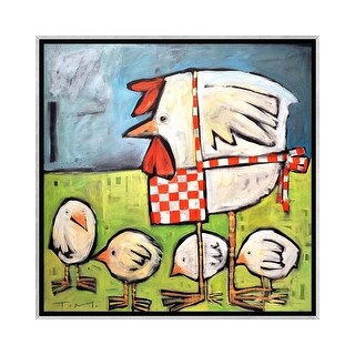 iCanvas "Hen And Chicks After Storm" by Tim Nyberg Framed - Bed Bath ...
