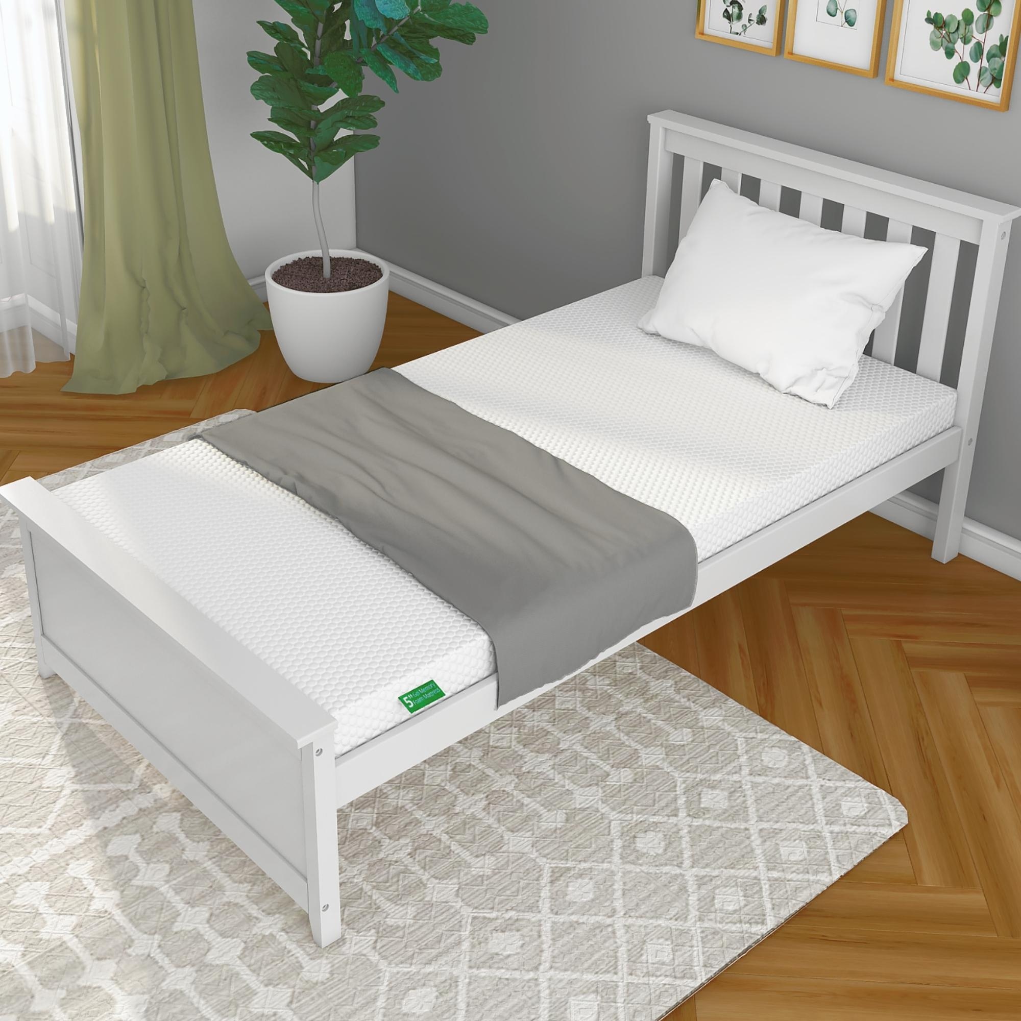 AJD Home 6 Single Foam Youth Mattress Twin Size Bed Mattress Sleep Supportive Pressure Relief 75 x 39 Crayon Pattern Bed Bath Beyond 32563127