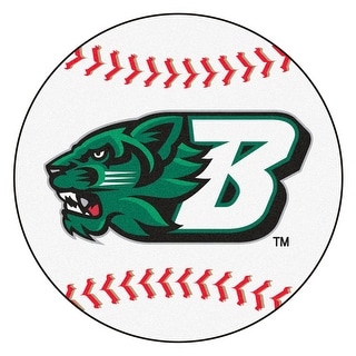 NCAA Binghamton University Bearcats Baseball Shaped Mat Round Area Rug ...