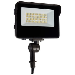 LED Tempered Glass Flood Light with Bypassable Photocell 3K/4K/5K 15W/25W/35W - Bronze - Bed ...