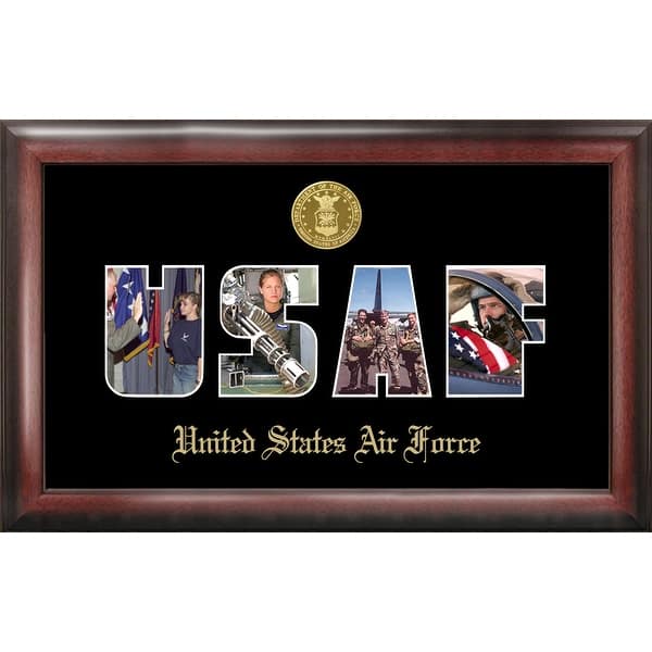 Patriot Frames Air Force Collage Photo Frame Gold Medallion - Bed Bath ...