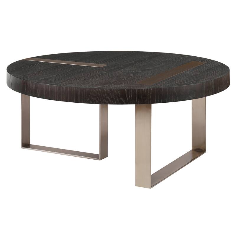 Uttermost Converge Oak Round Coffee Table - Overstock - 32955748