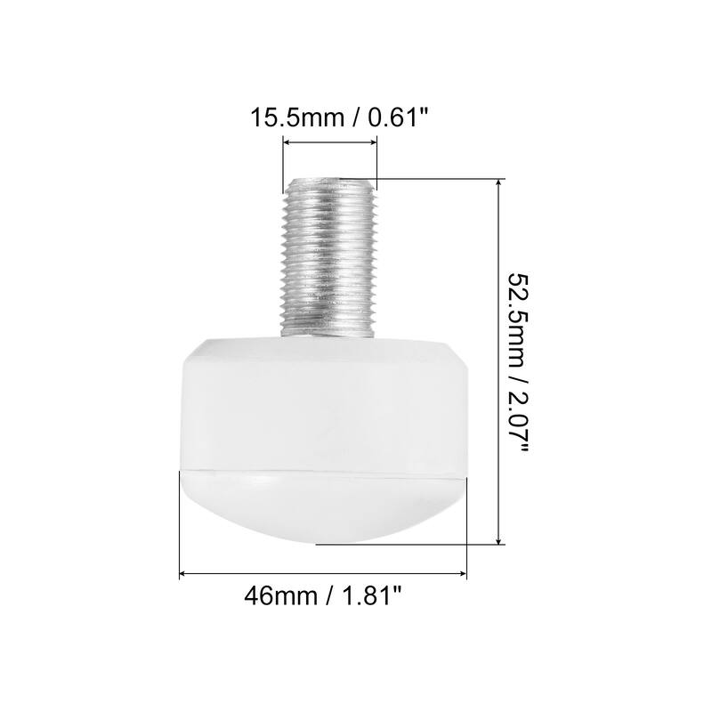 Roller Skate Toe Stops Rubber Brake Stoppers Block with Bolts 82A Round ...
