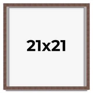 21x21 Shadow Box Frame Brown | 1.125 inches Deep Real Wood Rustic - Bed ...