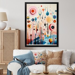 Designart "Crystalline Consciousness Abstract Retro Art" Minimalism ...