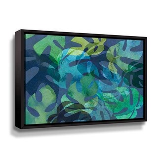 Monstera Jungle Gallery Wrapped Floater-framed Canvas - Bed Bath ...
