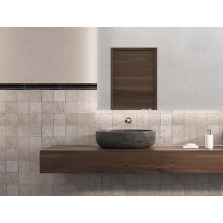 Dove 1.5" x 8" Matte Metallic Listello Wall Tile Trim - Bed Bath ...