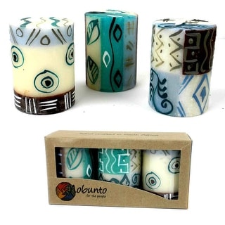 Handmade Votive Candles Maji Design Set of 3 (South Africa) - Bed Bath ...