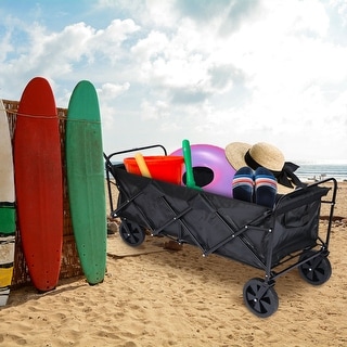 Heavy Duty Portable Hand Cart with Removable Canopy, Outdoor Camping ...